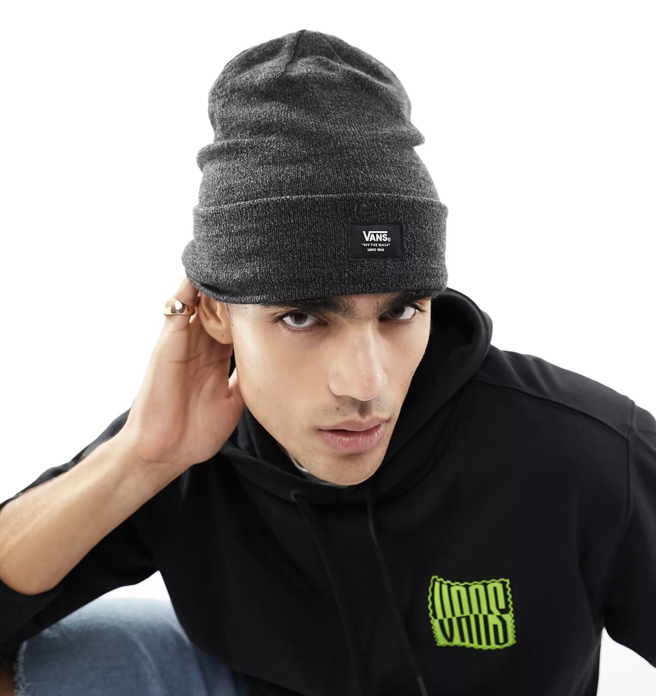 New! Vans Beanie hat one size dark gray unisex Knitted Winter Beanie | eBay