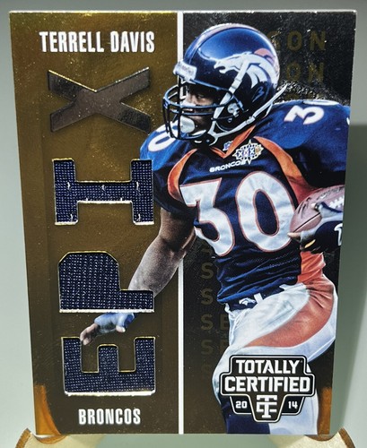 2014 Panini Totally Certified Terrell Davis Epix Gold Season Triple ...