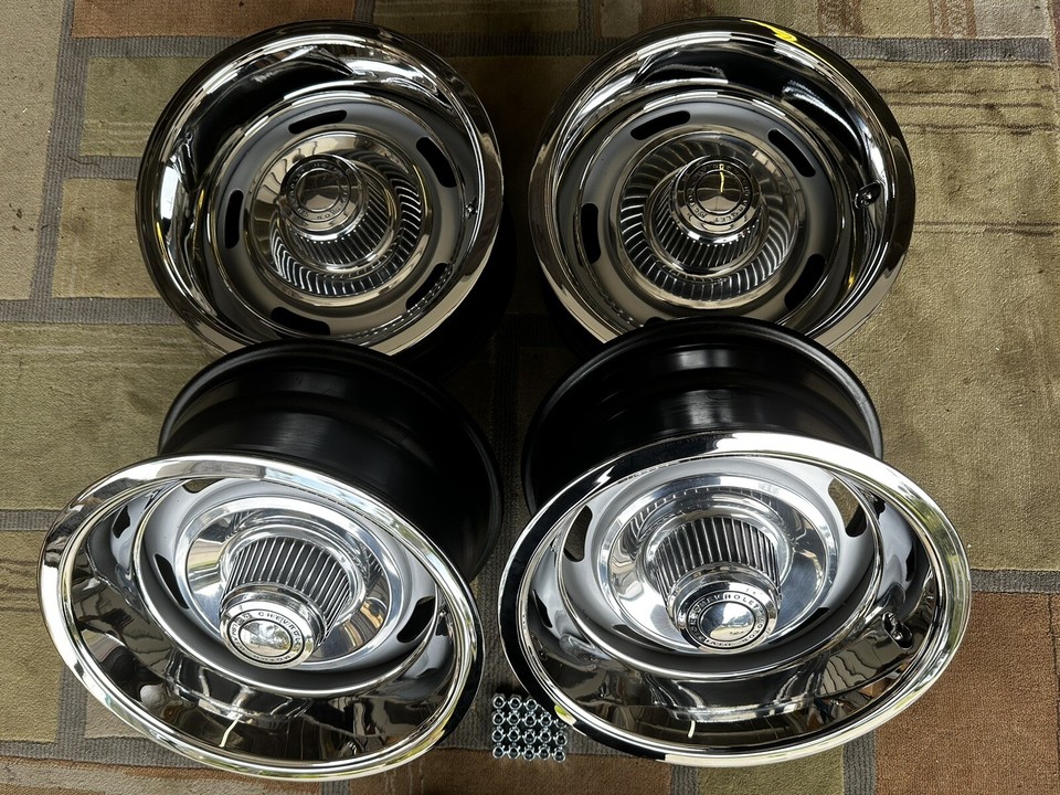 1969-82 Corvette AZ 15x8 OEM Rally Wheels Restored Match 3-70 Dates ...