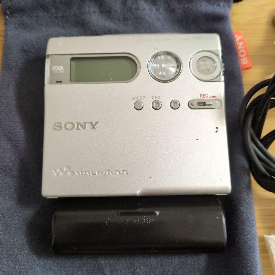 Sony MZ-N910 Net MD Walkman Minidisc Player Recorder Silver Not tested ...