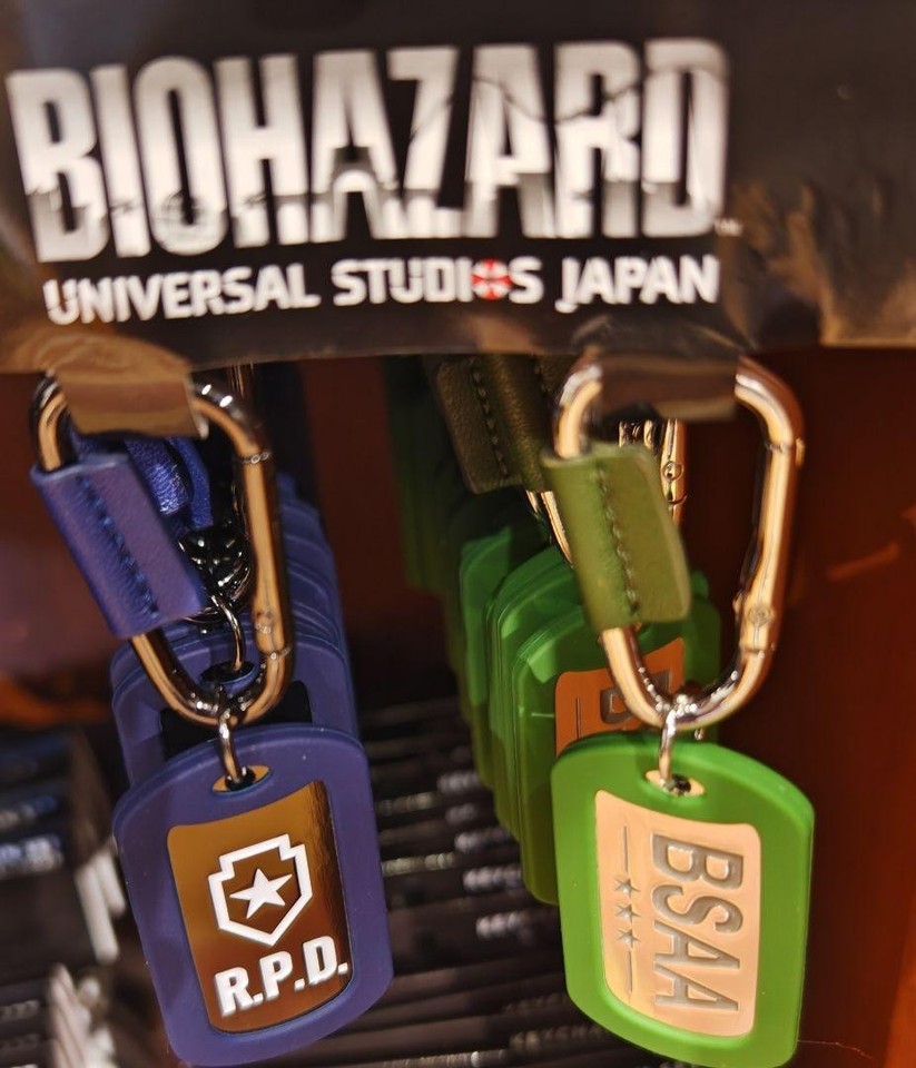 Universal Studios Japan USJ Resident Evil R.P.D & BSAA Keychain Set ...