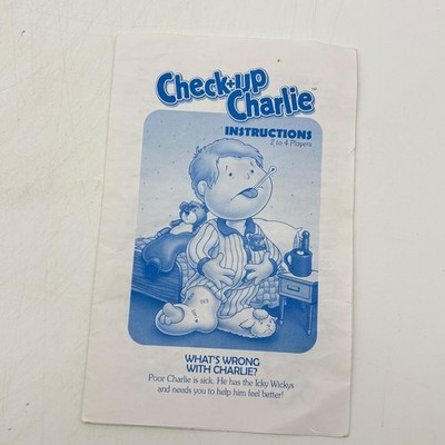 Check Up Charlie Instructions Only 1995 Replacement Parts Rules | eBay