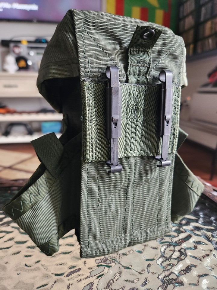 USGI ALICE LC-1 30RD Magazine Pouch - Codura Nylon Ammo Case OD Green w ...