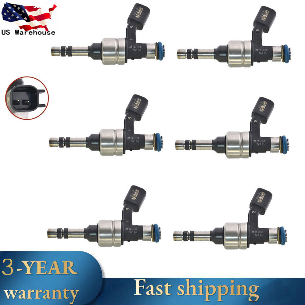 6pcs Fuel Injectors 12634123 For CHEVROLET IMPALA & CADILLAC ATS XTS ...