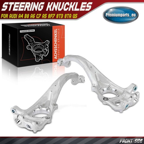 2x Steering Knuckle Front for Audi A4 B8 A6 C7 A5 8F7 8T3 8TA Q5 8RB ...