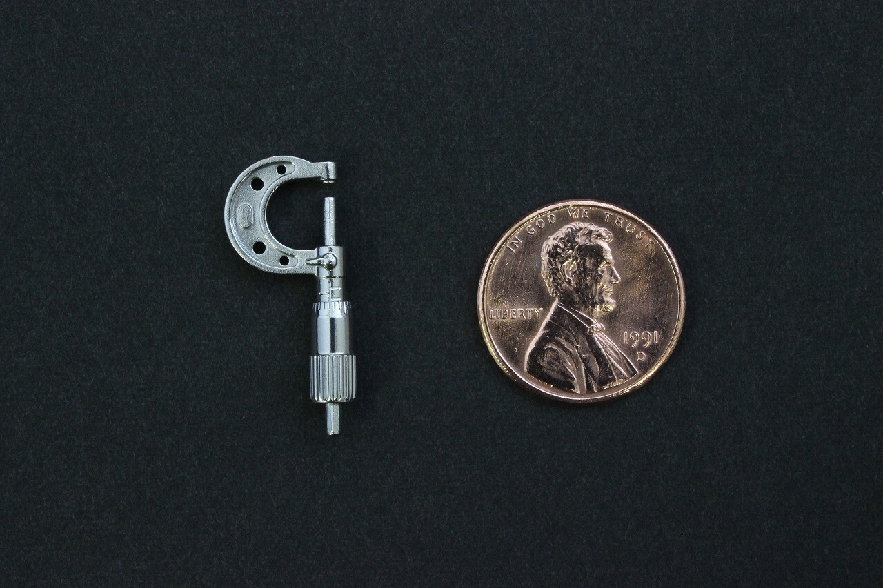 Miniature Tool Micrometer Lapel Pin Badge Stainless Steel 2.5cm Gift ...