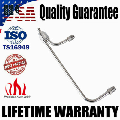 1551 3/8" Chrome Fuel System Gas Line Kit Dual Feed Fuel Tube Line 4bbl ...