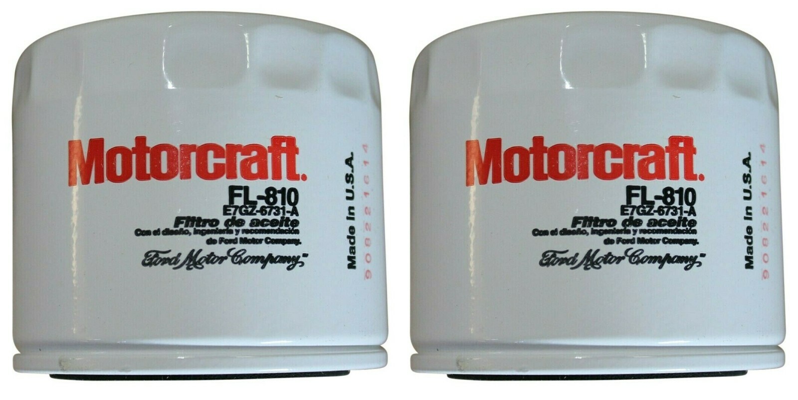Lot of Two (2) MOTORCRAFT Engine Oil Filters FL-810 part# PH2808 - New ...