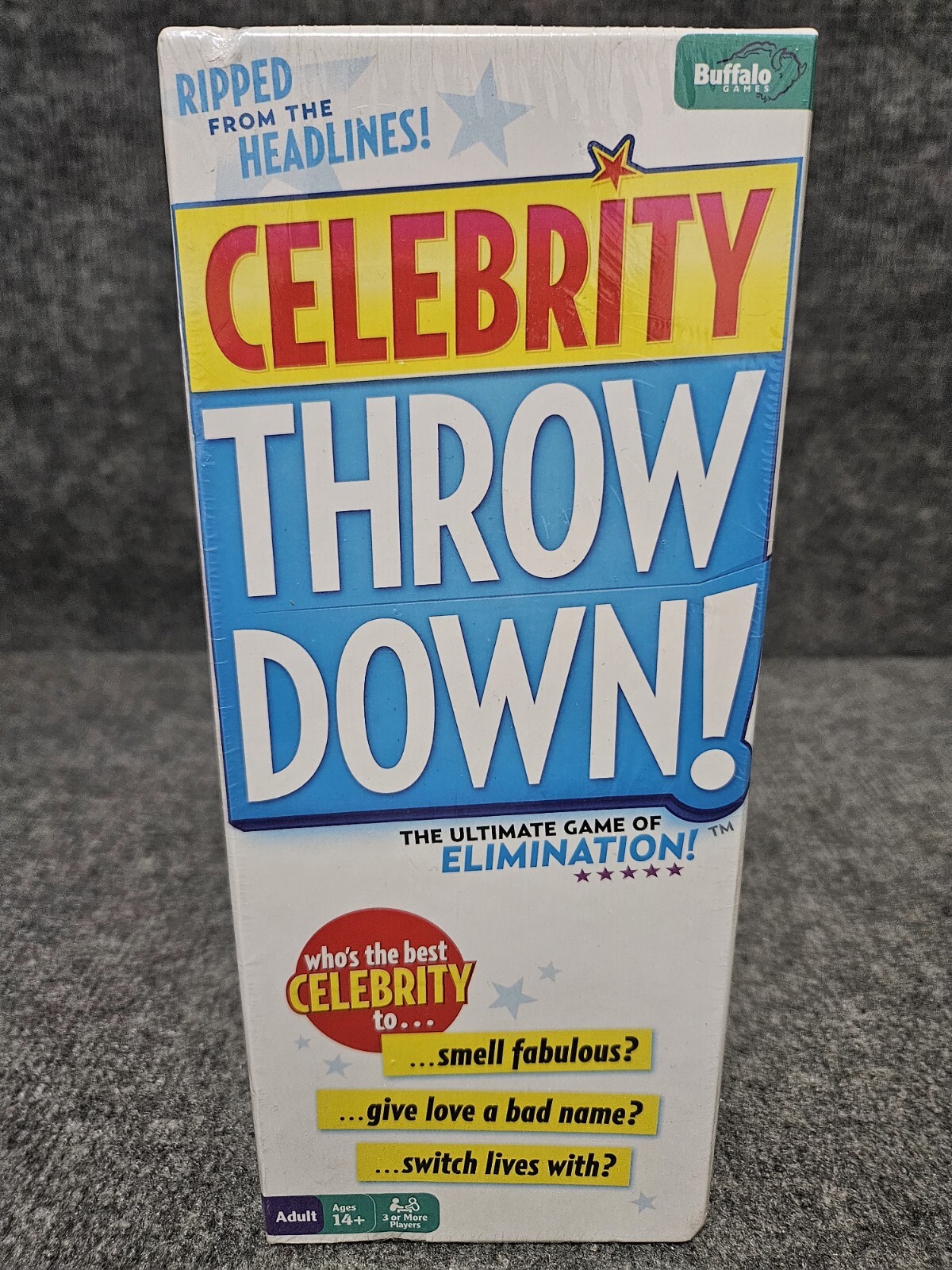 CELEBRITY THROW DOWN The Ultimate Game of Elimination | eBay