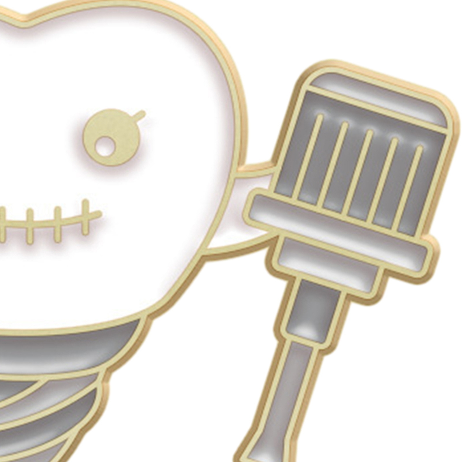 Funny Tooth Shape Brooch Cartoon Oral Health Enamel Pin for Dentists ...