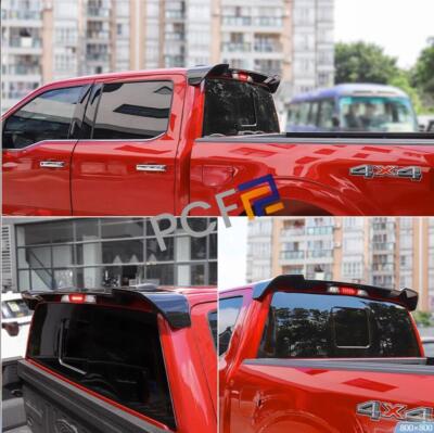 For Ford F-150 raptor F150 2021-2024 ABS Gloss Black Rear Roof Spoiler ...