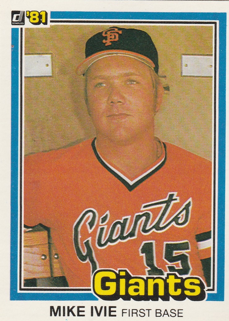 FREE SHIPPING-MINT-1981 DONRUSS #312 MIKE IVIE GIANTS | eBay