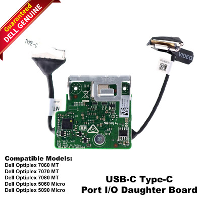 Dell OptiPlex 7060 7070 MT SFF USB-C Type C Daughterboard Card R9J4K ...