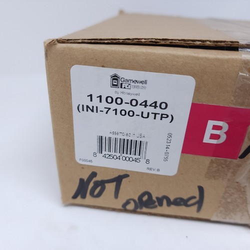 HONEYWELL GAMEWELL-FCI INI-7100-UTP INTELLIGENT NETWORK INTERFACE ...