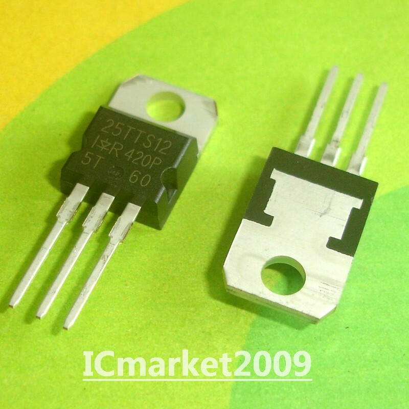 10 PCS 25TTS12 TO-220 25A Thyristor High Voltage, Phase Control SCR ...