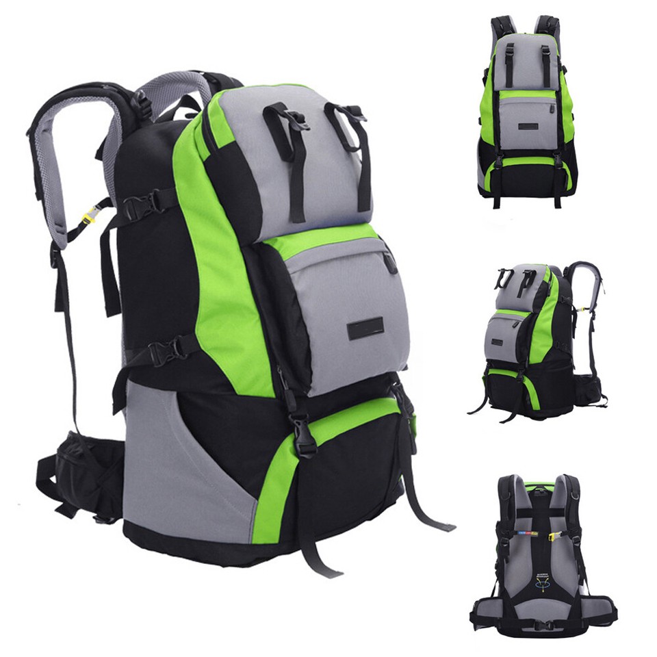 40L-130L Tactical Army Outdoor Hiking Backpack Camping Rucksack ...