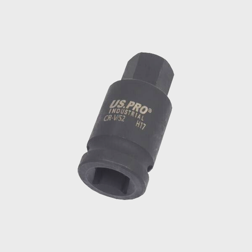US PRO Industrial 17mm H17 x 55mm Impact Hex Bit Socket 1/2" Drive 3323 ...