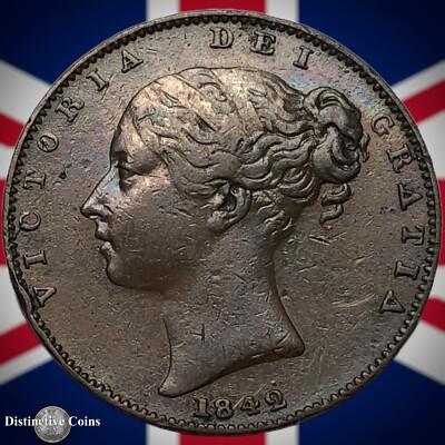 Great Britain 1842 Farthing 1/4d GB3410 | eBay