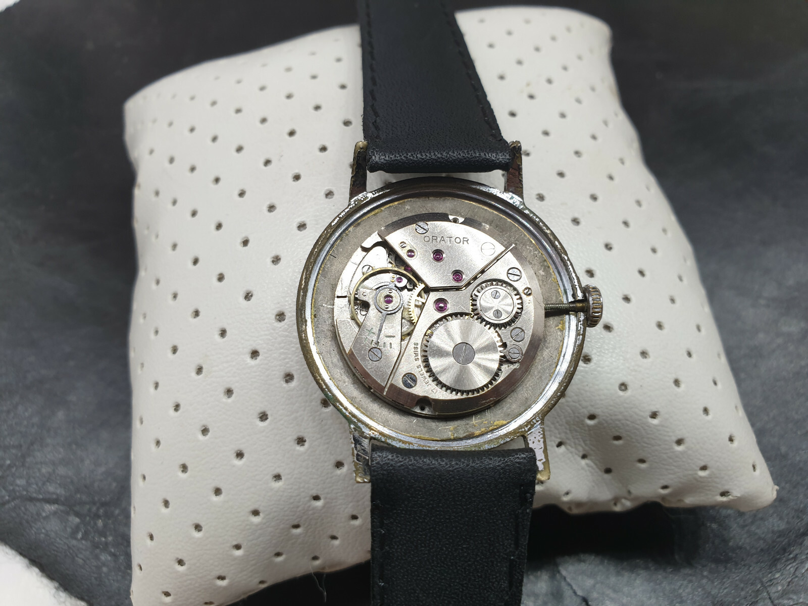 ORATOR BIG WATCH 35 mm. SWISS MADE 17 JEWELS OVERSIZE 1940s SLIM | eBay