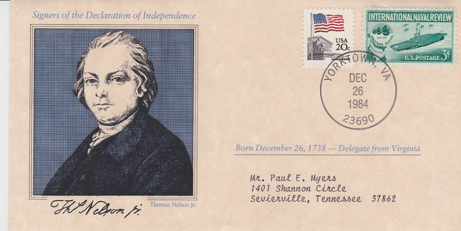 TurtlesTradingPost- Yorktown, VA 1984 Dec of Independence Signers ...