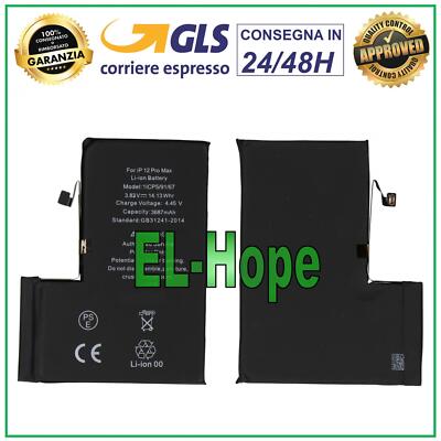 BATTERIA DI RICAMBIO PILA PER IPHONE 12 PRO MAX A2466 3687 mAh 4.45V | eBay