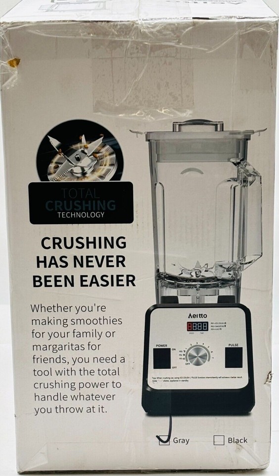 Aeitto Professional Blender 1500W 68 Oz Large Capacity - Silver/Black ...