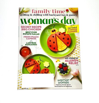BRAND NEW Woman's Day Family Time Ladybug Pancakes August SepT 2022 ...