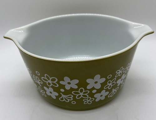 Vintage Pyrex 473 Casserole Dish Spring Blossom Crazy Daisy Pattern 1 Quart 473 | eBay