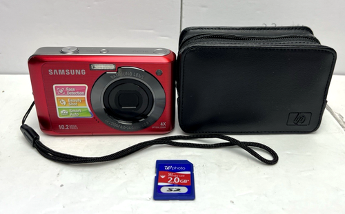 Samsung SL35 10.2MP Digital Camera Red With 2GB SD Card, Case Fully ...