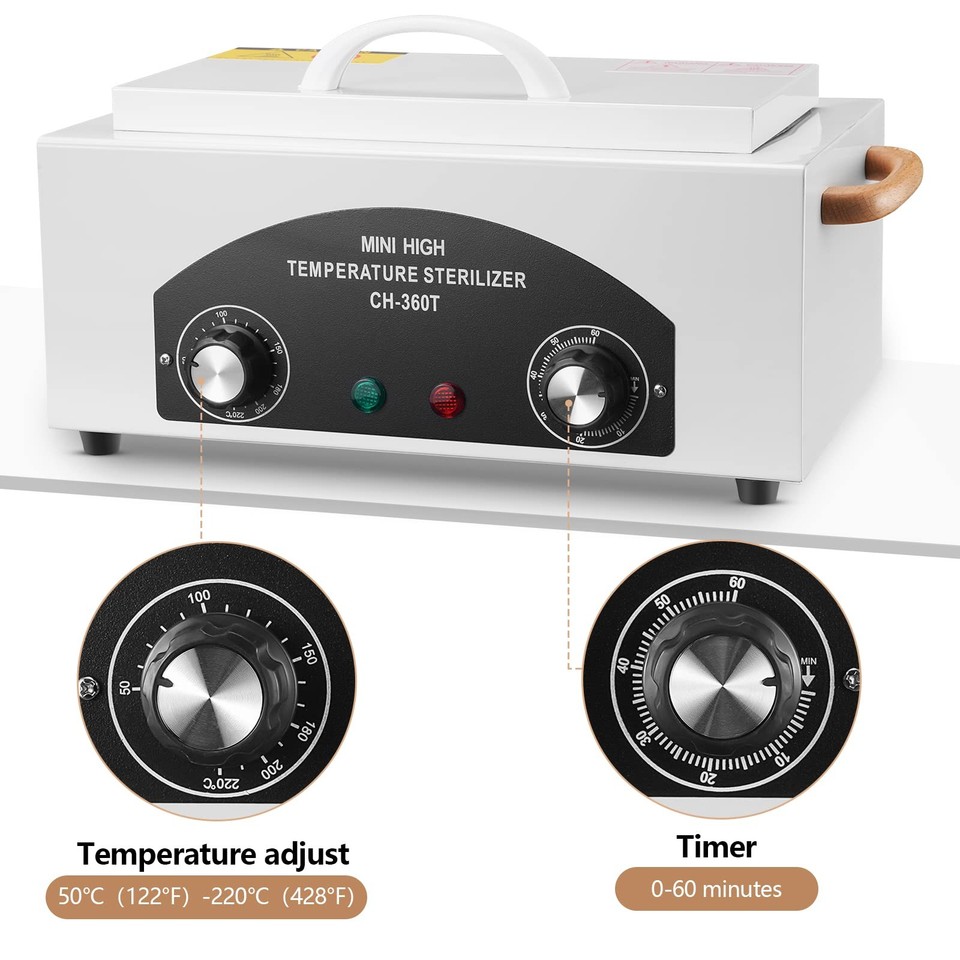 Soiiw High Temperature Sterilizer Autoclave Machine 110V 300W Nail Tool ...