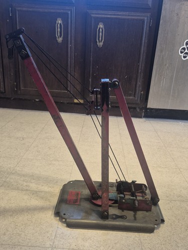 Antique Toy Derrick Industrial Collapsible Derrick Kiddie Metal Toy Inc ...