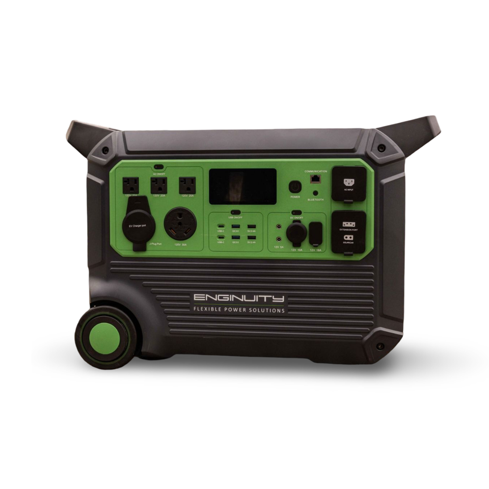 Enginuity Power Station E3600 3600W Medium Kit with 600 Watts of Solar ...