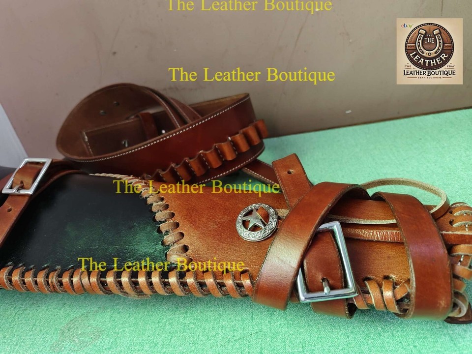 Western Tanned Leather Leg Holster Fits Rossi Ranch Hand Henry Mares ...