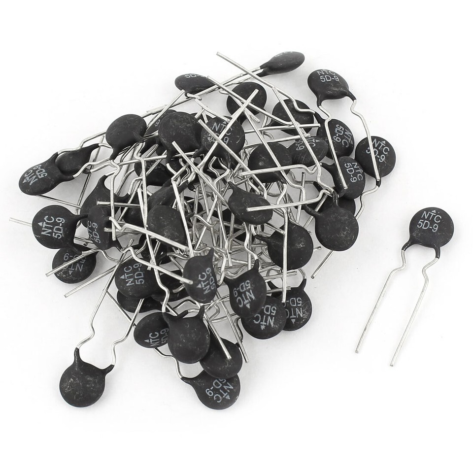 50pcs 5 Ohm 3A Surge Current Limiting Power NTC Thermistors 5D-9 | eBay