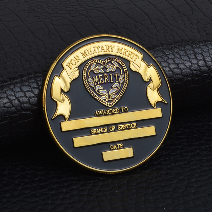 50PCS Gold Plated USA For The Military Merits Medal Coin 1782-1932 ...