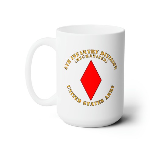 White Mug - Army - 5th Infantry Division - US Army | eBay