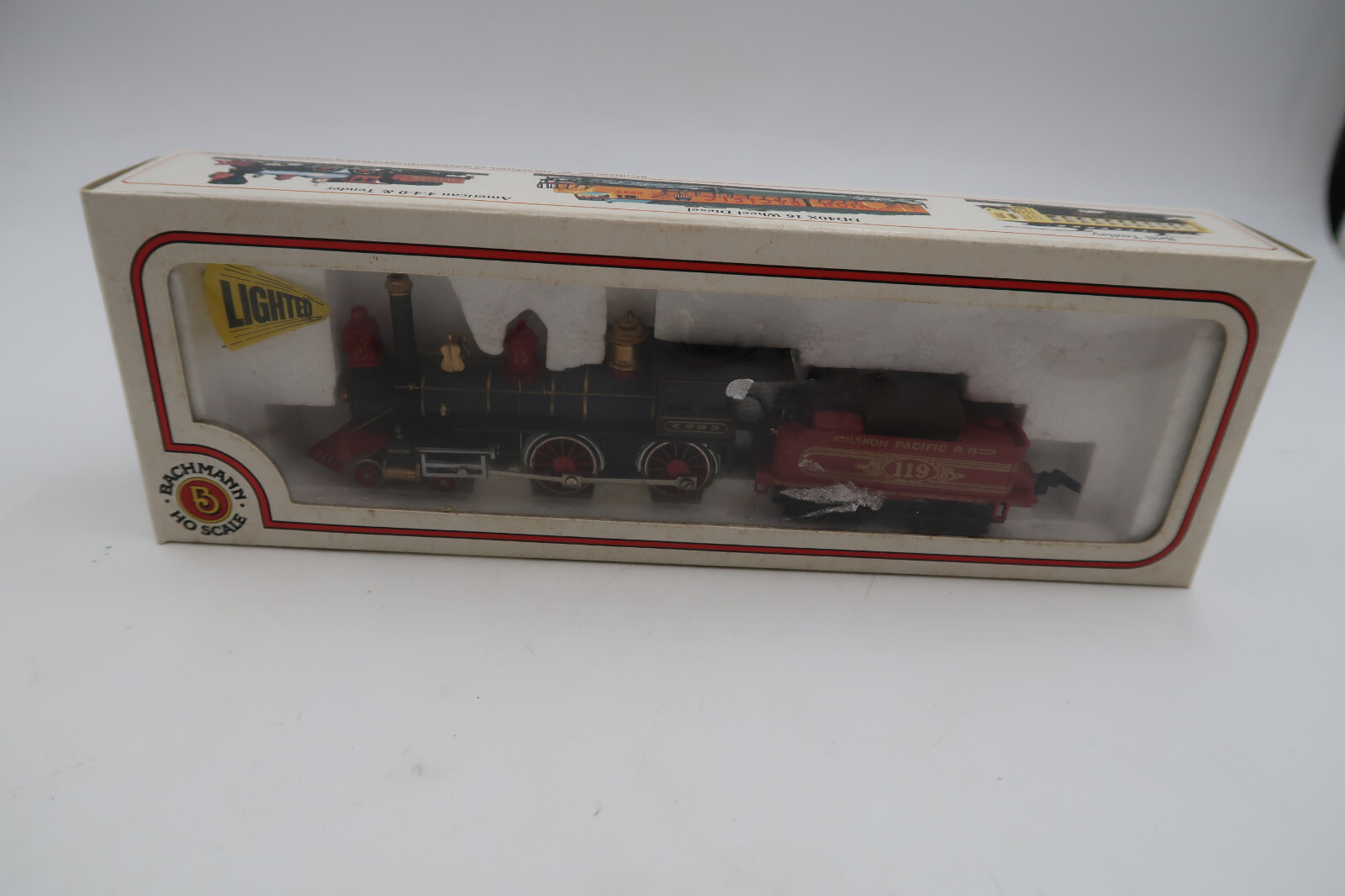HO Scale Bachmann Union Pacific 119 Steam Locomotive & Tender Train ...