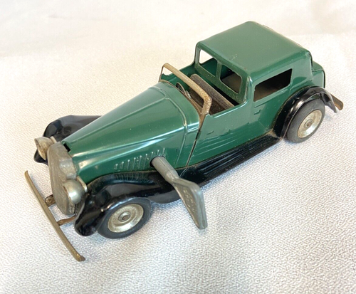 Tri-Ang Minic Toys Tin Wind Up Green Black Roadster England W Key Works ...