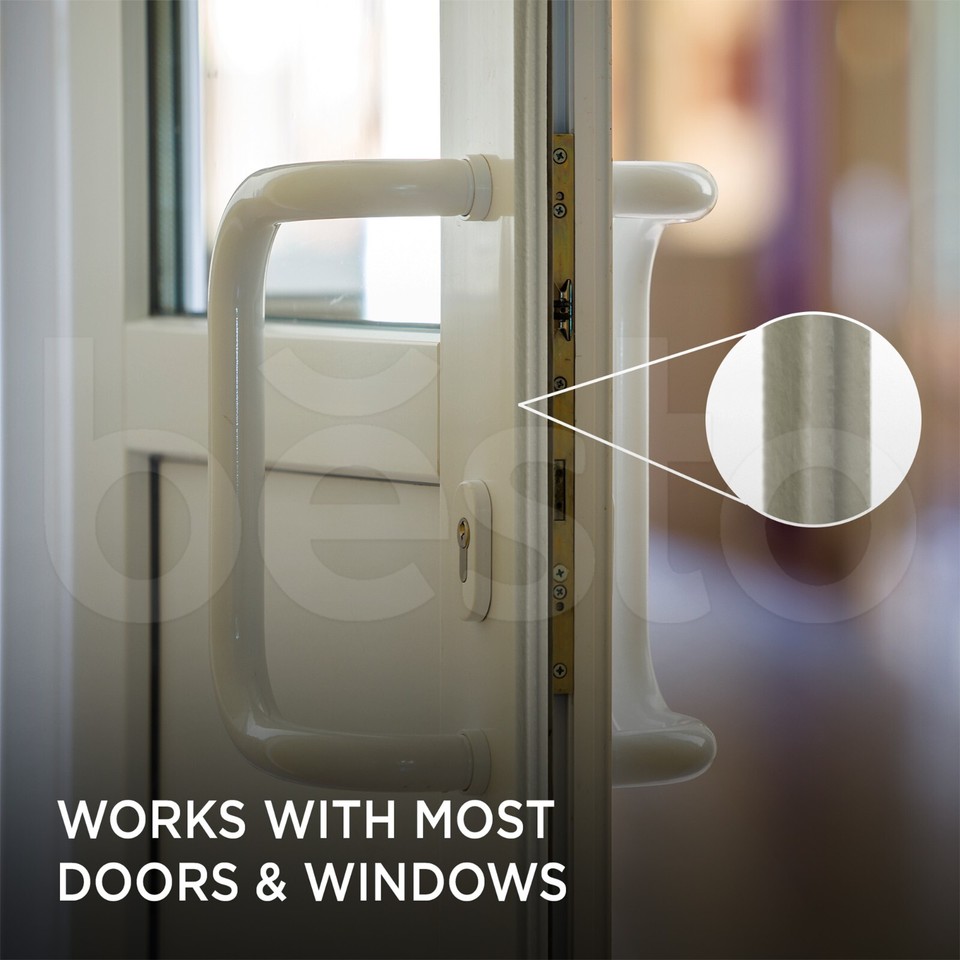 5M Self Adhesive Rubber Seal Draught Excluder Weather Strip Door Window ...