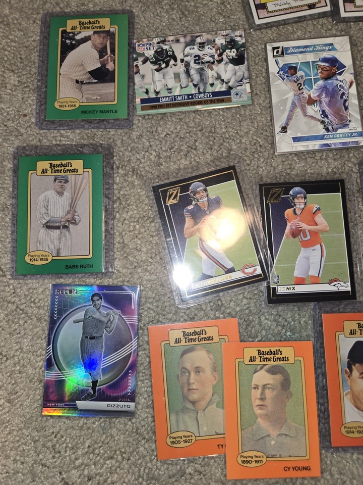 LOT of 2,000 Sports Cards Prizm Chrome Multisport Refractors Rookies ...