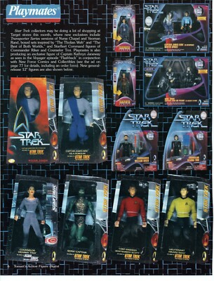 Star Trek Kirk Romulan Troi Sulu - 1999 Action Figure Playmates Toys ...