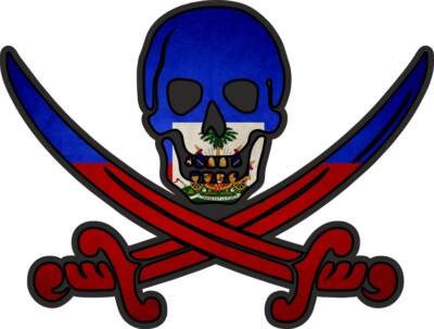 Autocollant sticker pirate jack rackham calico drapeau pays RH Haiti | eBay