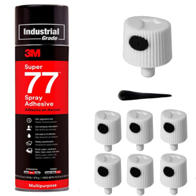6 Spray Caps for 3M Super 77 Spray Adhesive, NO CAN - Adhesive Spray | eBay