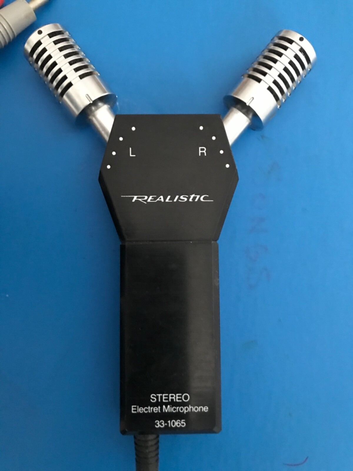 Vintage Realistic Electret Condenser Stereo Duel Microphone 33-1065 | eBay