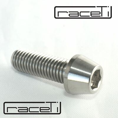 M7 20mm Titanium Allen Bolt Hex Key Taper Socket Cone Screw Gr 5 Ti 20 ...