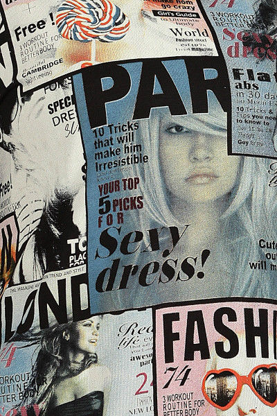 UNIQUE FASHION MAGAZINE Cover Girl T-shirt tee Rayon L PLUS 1X 2X 3X ...