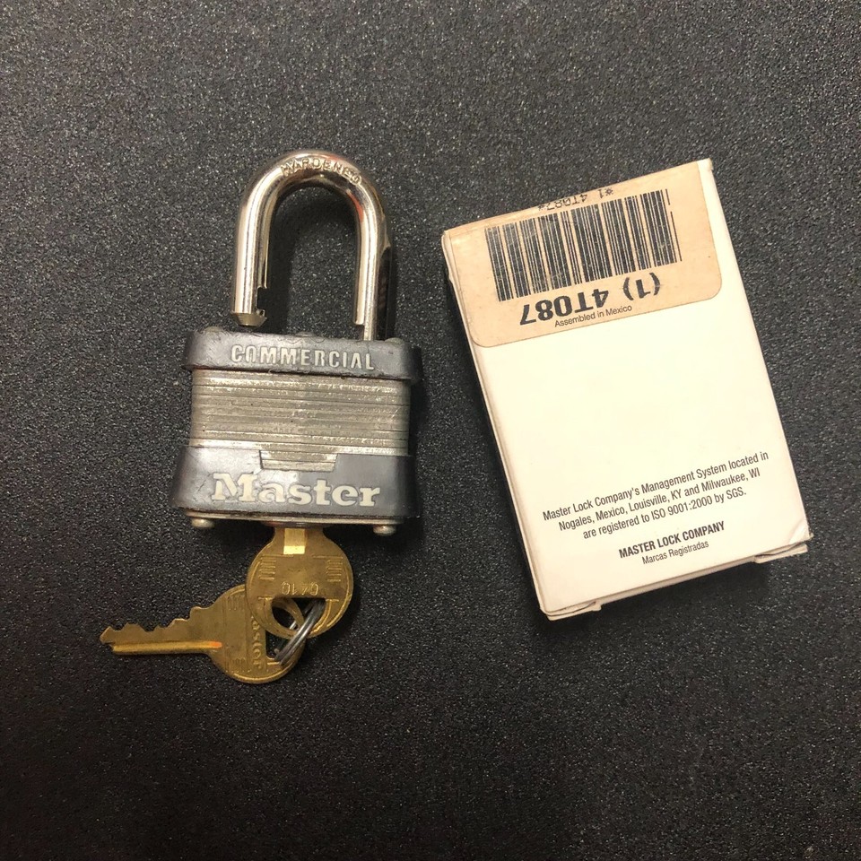 Commercial Master Lock Padlock 3KA with Key: 0410 Used and Cheap | eBay