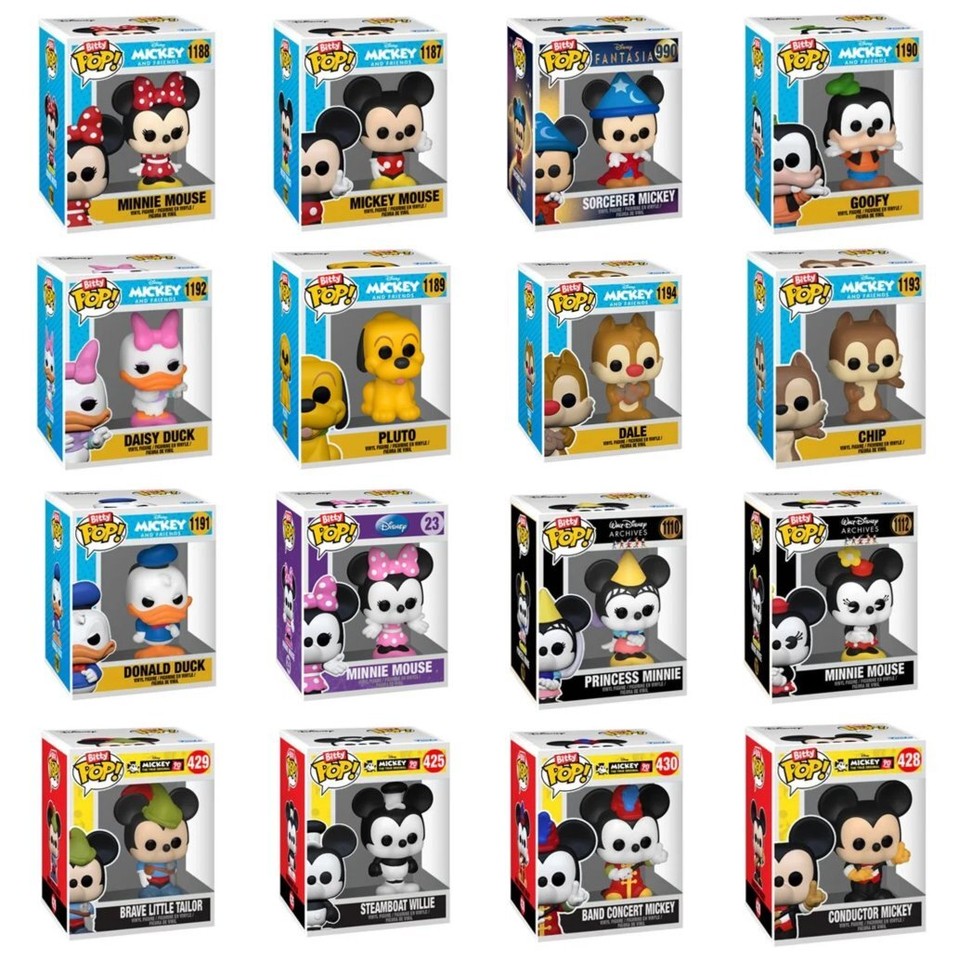 Funko Bitty Pops! YOU CHOOSE Marvel Star Wars NBC TMNT Disney Combine ...