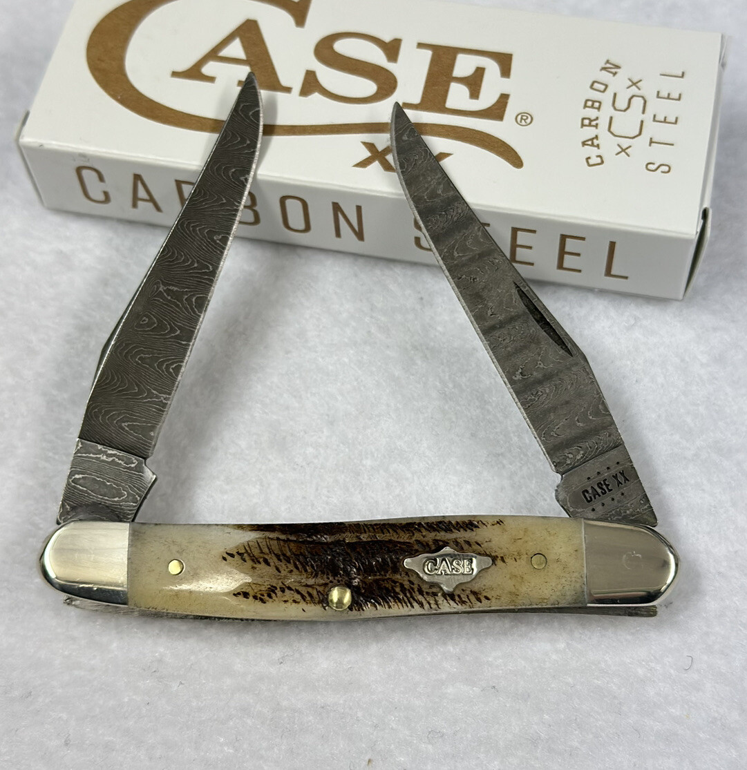 Case xx Knife MUSKRAT 77463 Damascus Vintage Bone Pocket Knives | eBay