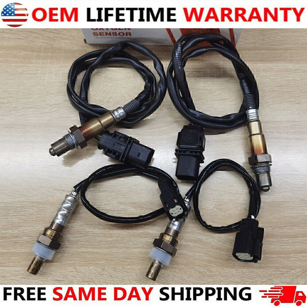 4pcs O2 Oxygen Sensor Upstream+Downstream For 2013-2015 Ford Explorer 3 ...